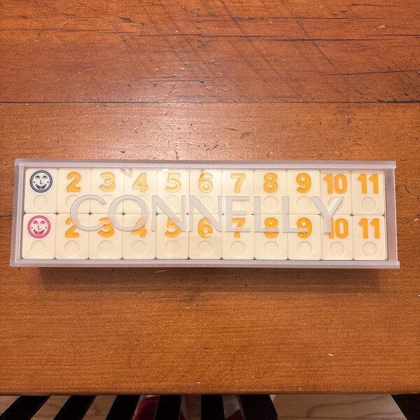 Personalized Acrylic Rummy Set | Modern Lucite Rummikub | Free ...
