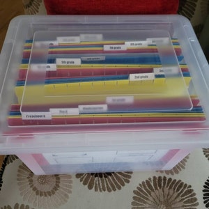 Files Folders ONLY for Kids School Memorabilia Organizer School File ...