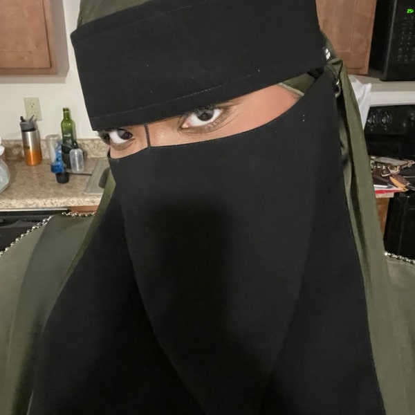 Niqabi Style Saudi Niqab With CLIP , Premium Niqab, Full Niqab, - Etsy