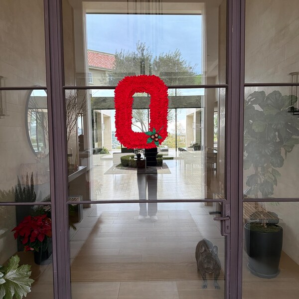 The Ohio State University Block O Wreath - All Scarlet (red) - Etsy