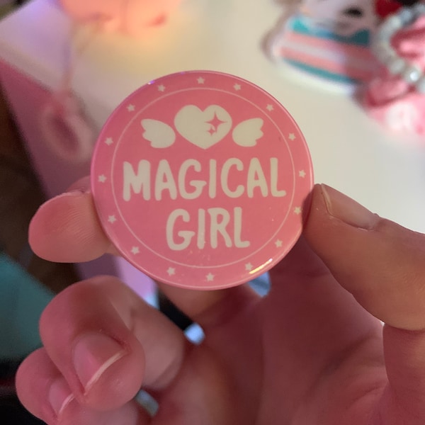 Magical Girl Button Anime Manga Mahou Shoujo Badge 1.5 Pinback Pin Back ...