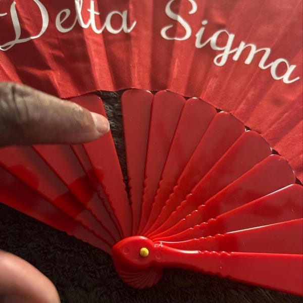Delta Sigma Theta DST Folding Hand Fan - Etsy