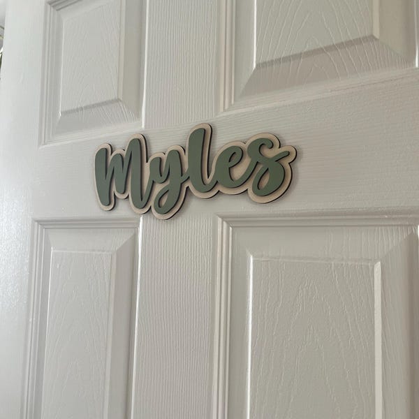 Personalized Kids Door Sign, Kids Door Name Sign, Nursery Wall Name ...