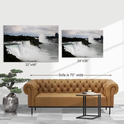 Landscape Canvas Print Size Guide Mockup, Canvas Size Guide Mockup ...