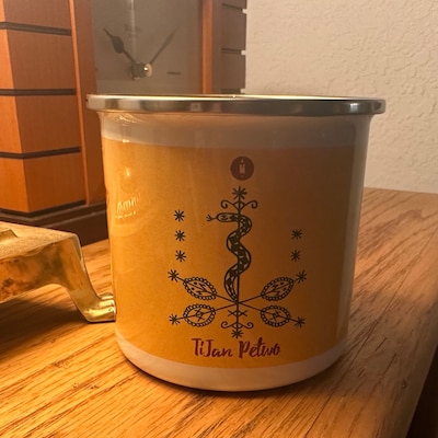 TI JAN PETWO Tijan Dantò Haitian Vodou Vèvè Enamel Mug medium Size ...