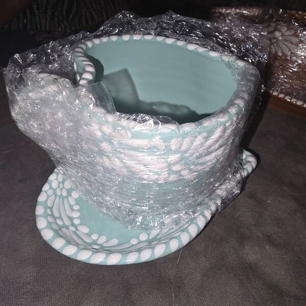 Mini Hand Painted Clay Chiminea, Daisy Mini Chimenea, Insense Burner ...