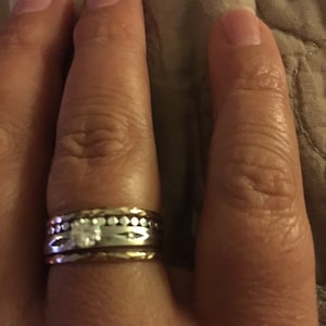 Silver and Gold Stacking Rings Set Sterling Silver Tiny Dots and ...