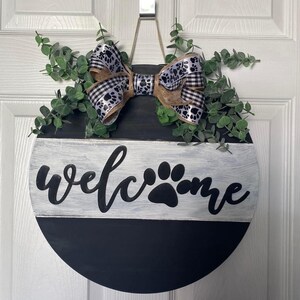 Welcome Paw Print SVG, PNG, Dog Lover, Animal Lover, Welcome Svg, Paw ...