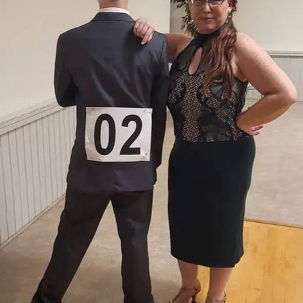 Argentine Tango Fishtail Skirt, Salsa Dance Skirt, Bodycon Latin ...