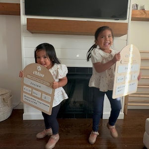 Birth Announcement Sign Baby Bird Personalized Custom Name Birth Stats ...