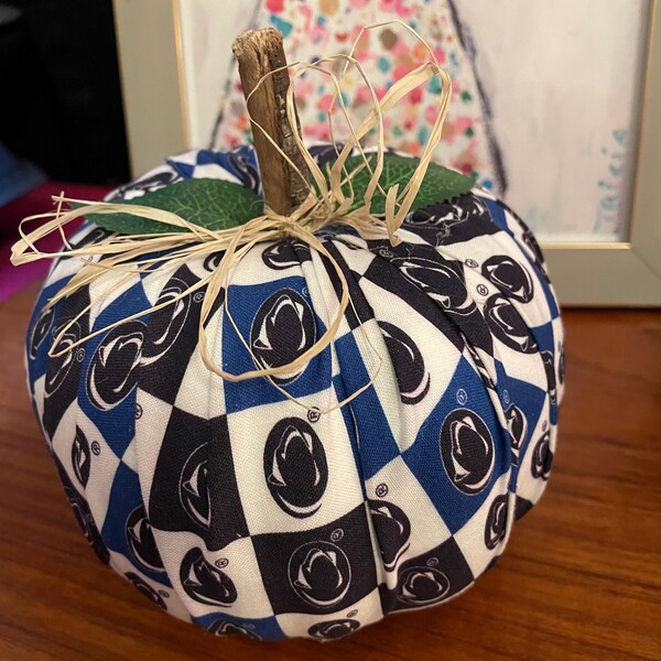 Uga,fabric College Pumpkin, Fall Decor, Autumn Decor, College Football ...