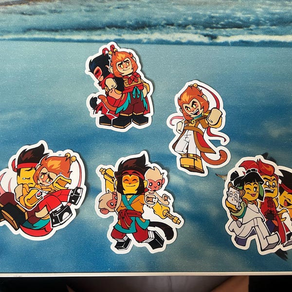 Monkie Kid Sticker Pack - Etsy