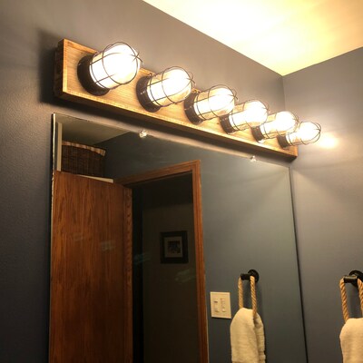 The SEA CAPTAIN Nautical Beach Vanity Light - Etsy