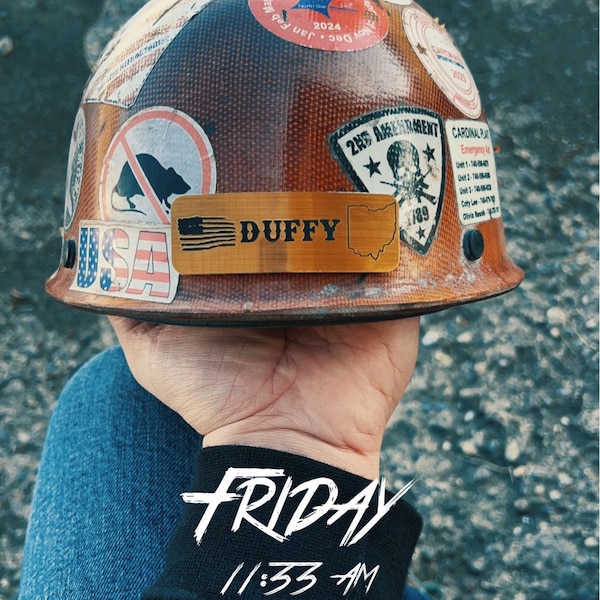 Hard Hat Name Tag - Custom - Personalized - Hard Hat Name Plate - Etsy