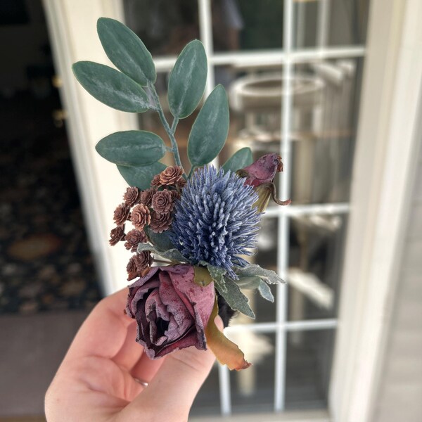 Holiday Magic - Red Ilex Berry, Candy Cane Rose, & Real Touch Pine ...