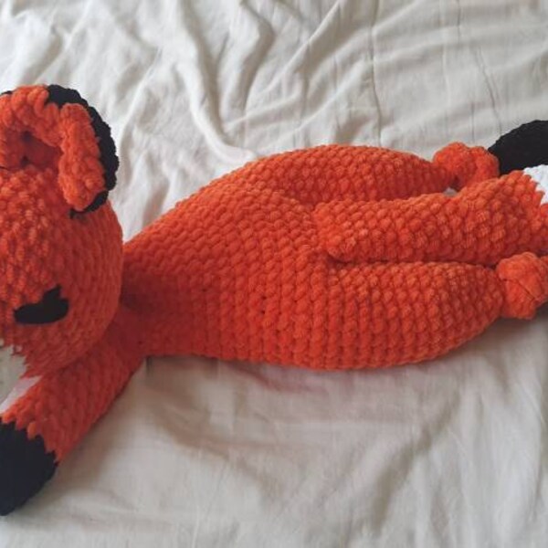 FOX Snuggler Plush Lovey Crochet Pattern PDF Forest Animal Security ...