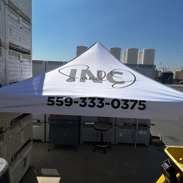 Custom Printed Canopy Event Tent, 10x10ft, Tent Banner Business Signs ...