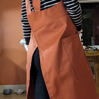 Pottery Apron With Pants/sewing Pattern/ Potter's Split Leg /cross Back ...