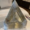 Pyramid Wedding Centerpiece, Geometric Table Decor, Table Number Holder ...