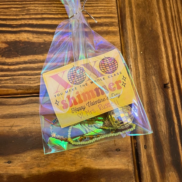 Shimmer and Shine Valentine's Day Printable Tag, Disco Aesthetic ...