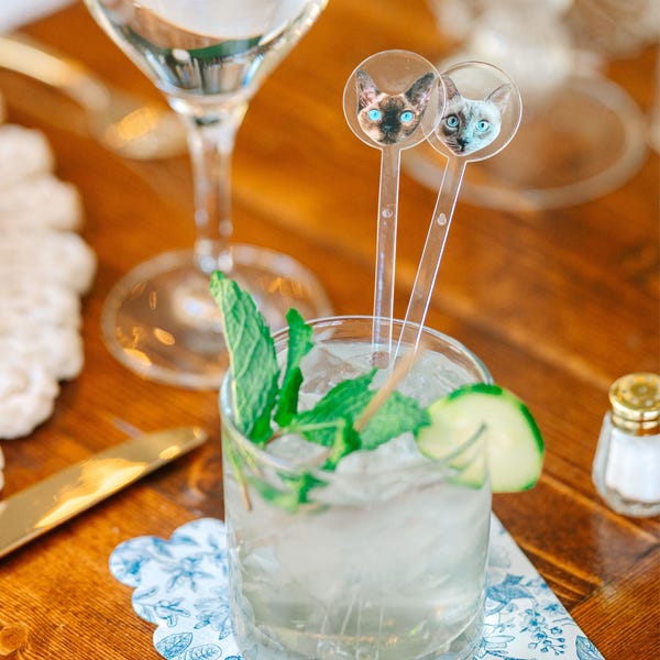 Custom Logo Drink Stirrers: Acrylic Party Cocktail Swizzle Sticks - Etsy