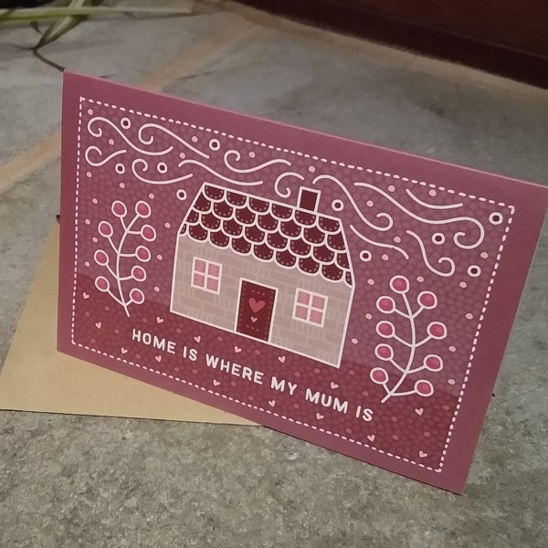 Botanical Leaves Dad Card / Father's Day Card for Nature Lover / Green ...