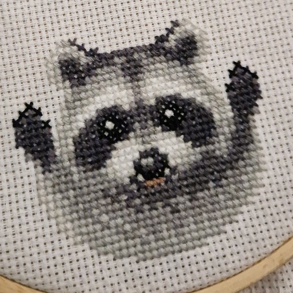Raccoon Cross Stitch Pattern PDF Bundle - Set of 3 Raccoon Patterns ...