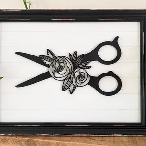 Floral Scissors SVG FILE - Etsy