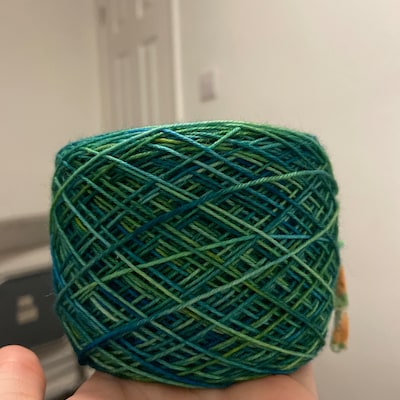 4 Ply DK Yarn 20g 10g Mini Skein Hand Dyed Wool Nylon Green Mustard ...