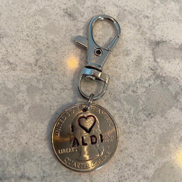 Aldi Quarter Key Chain, Bicentennial Cart Quarter, Shopping Cart Coin ...