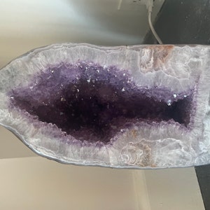 Amethyst Crystal Cluster Display With Stand, Crystal Amethyst Display ...