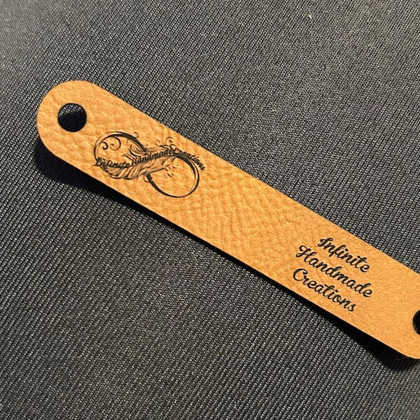 10 Laser Engraved Patches 2x2" - Made From Faux Leather - Dog Mom ...