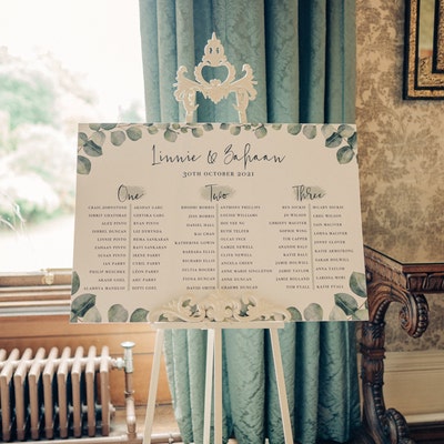 Wedding Table Plan for Long Tables Banquette Seating Table Plan ...