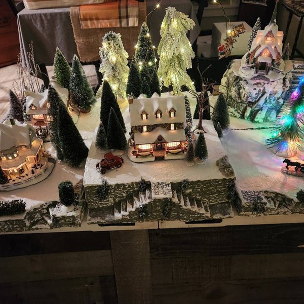 Field, Christmas Village Display Base ONLY Add-on or RISER Platform for ...