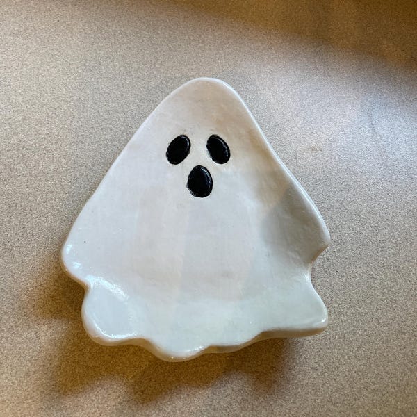 SPOON REST HALLOWEEN Ghost Handmade Stoneware - Etsy Canada