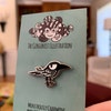 Side Eye Crow Grumpy Raven Enamel Pin - Etsy