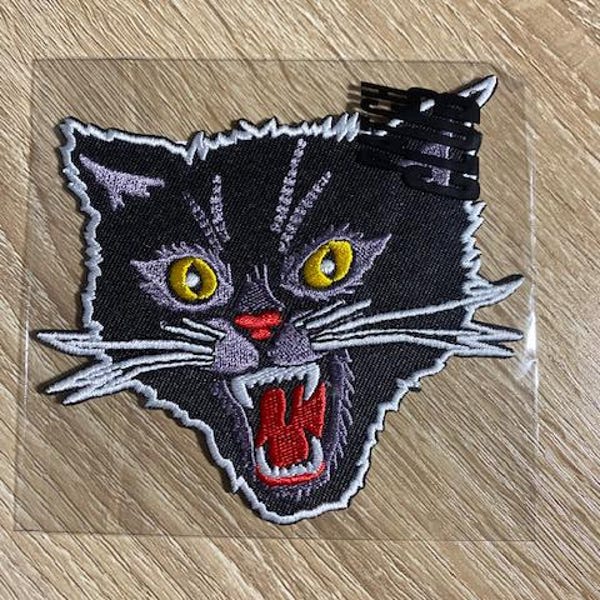 Peeking Black Cat Patch, Funny Black Cat Pocket Patch, 3 Inches - Iron On/sew on - Cute Cat ...