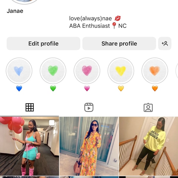 18 Red and Pink Heart Watercolor Instagram Highlight Covers, IG Story ...