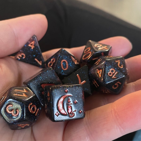 Endless Expanse - 8 Piece TTRPG Dice Set. Dungeons and Dragons, D&D ...