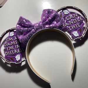 Damsel Mouse Ears 3D Printed Ears Megara Damsel in Distress - Etsy