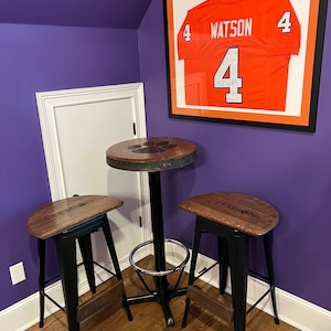 Pub Table 42 Tall Laser Engraved W/ Footrest - Etsy