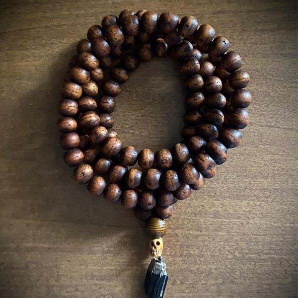 Tibetan Buddhist Meditation 108 Beads Genuine Bodhi Seed Mala for ...