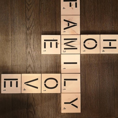 Scrabble Letter Stencils, Scrabble Stencil, Reusable Scrabble Stencils ...