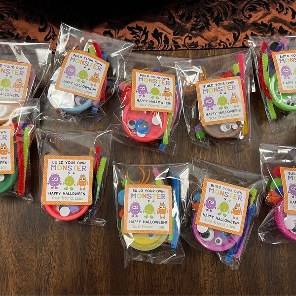Assembled Halloween Party Favors, Build Your Own Monster Kit ...