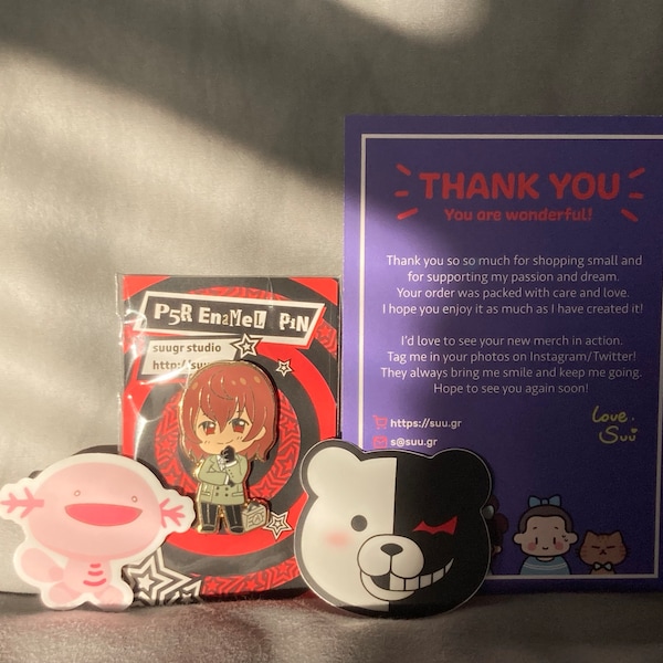 Phantom Thief Akechi Goro "the Crow" Enamel Pin - Etsy