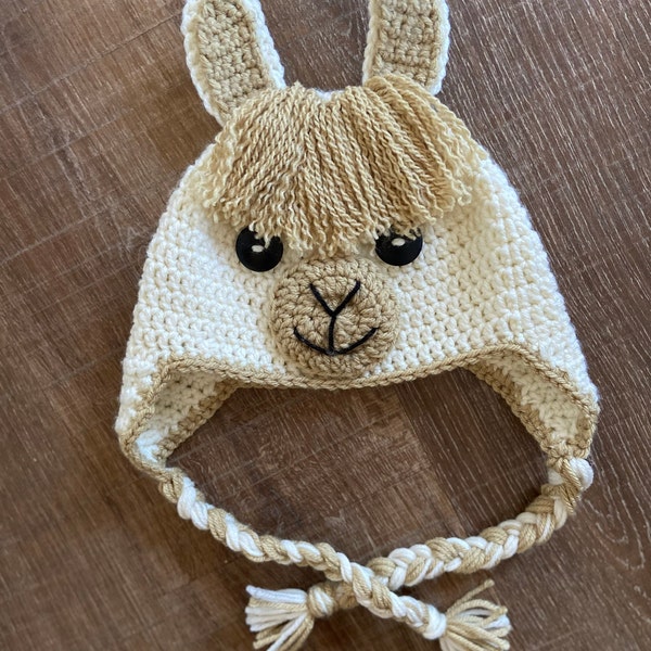 Pattern~crochet Llama Hat, Llama Pattern, Llama Beanie Pattern, Llama ...