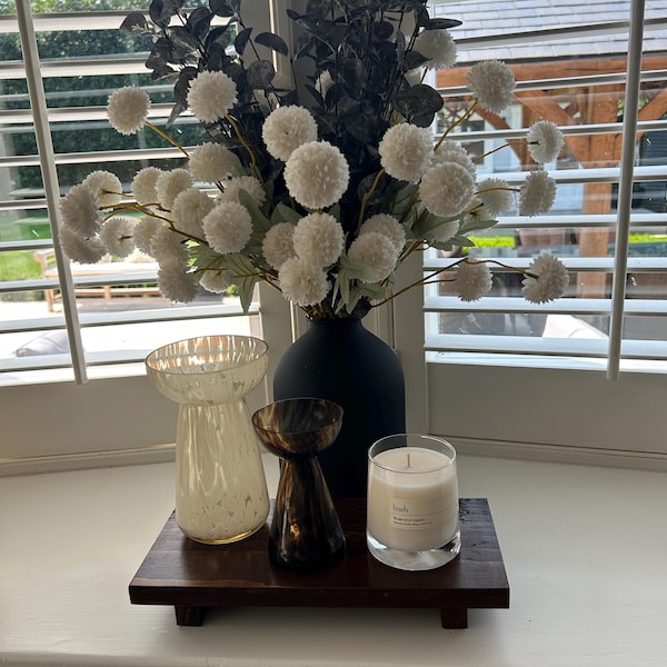 Rustic Low Countertop Stand, Bathroom Shelf, Display Pedestal, Kitchen ...