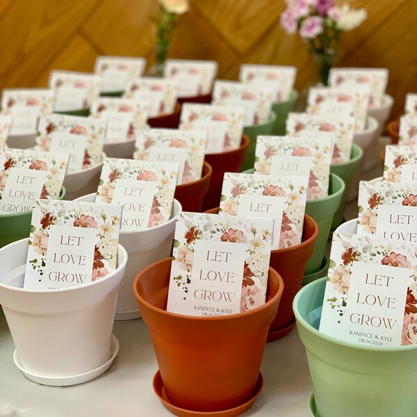 Baby Shower Seed Packet Favors, Baby Shower Favors, Baby in Bloom, Let ...