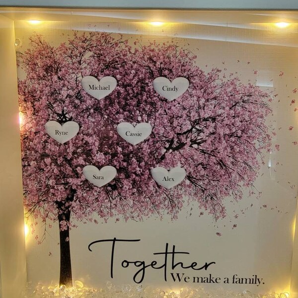 Personalised Family Tree, Together We Make a Family Gift, Mothers Day ...