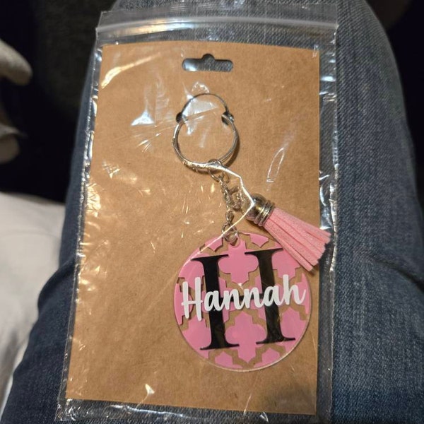 Personalized Monogram Keychains, Monogram Key Chain, Key Fob, Monogram ...